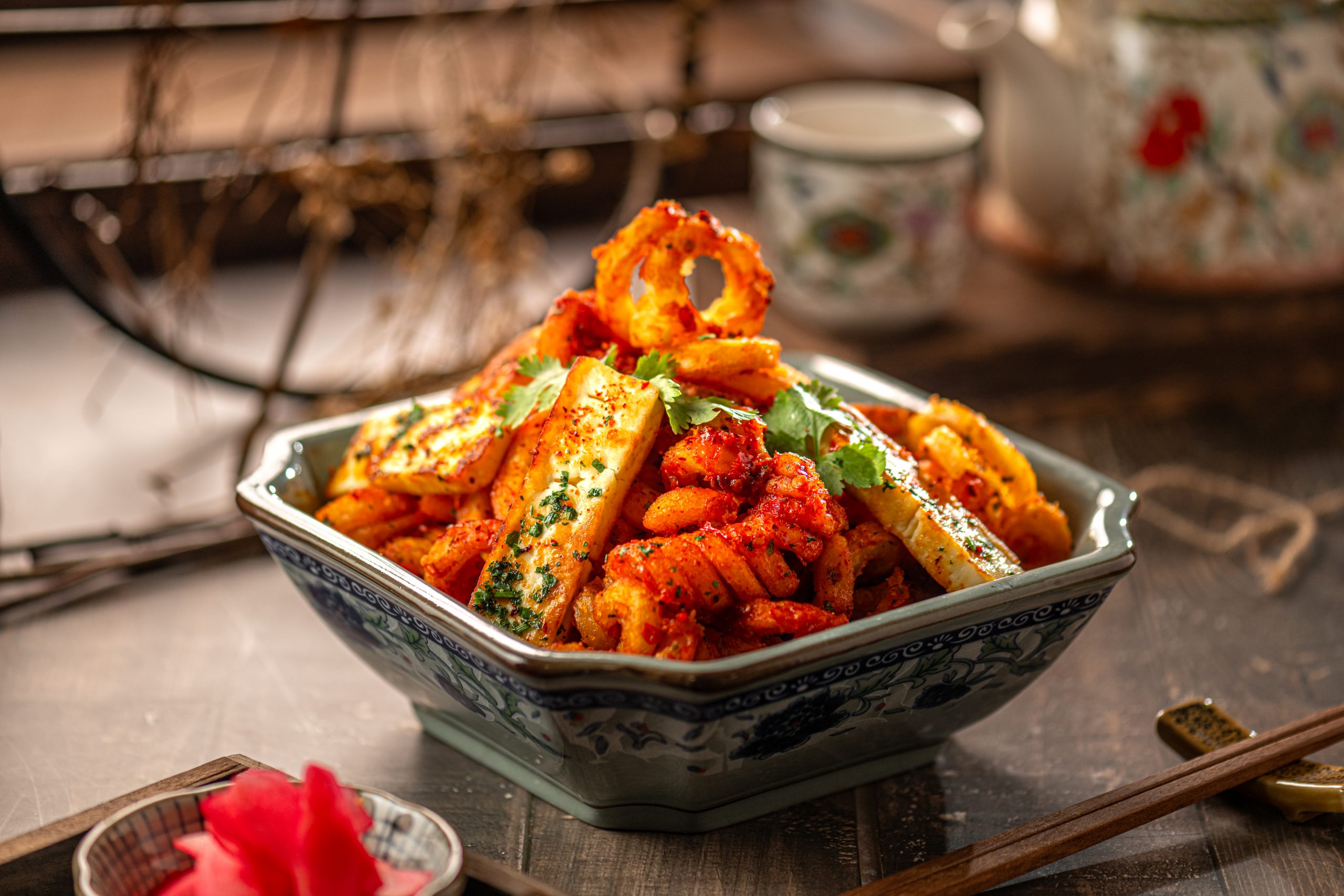 Loaded U.S. Curly Fries with Mapo Cheese - Potatoes USA